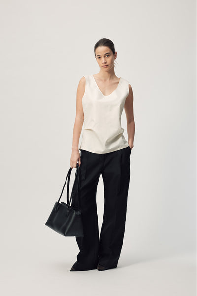 Gregory Zack Tank AW26 Parchment High Density Satin | Stunning silk ...