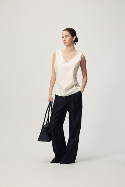 Gregory Zack Tank AW26 Parchment High Density Satin | Stunning silk ...
